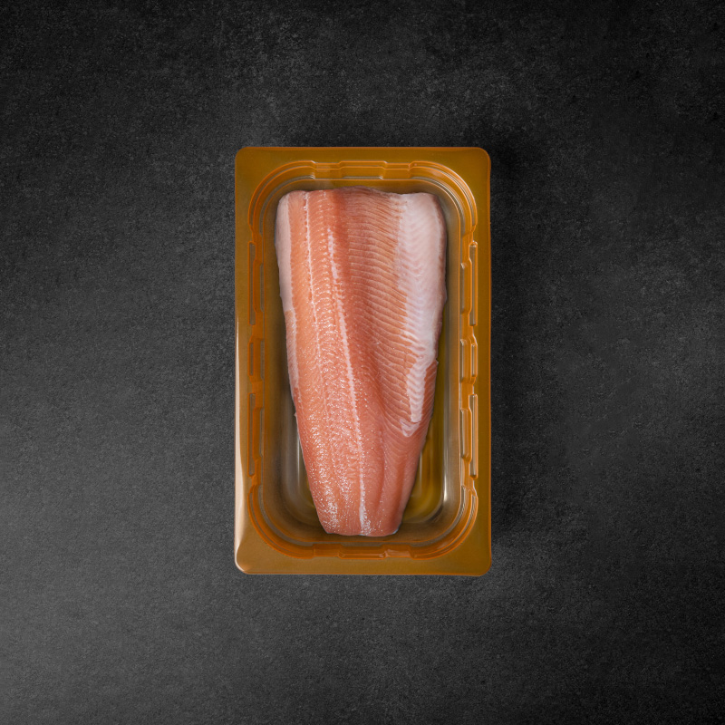 Filet losos pastrmke pakovan u zaštićenoj atmosferi-map posuda | Riboteks